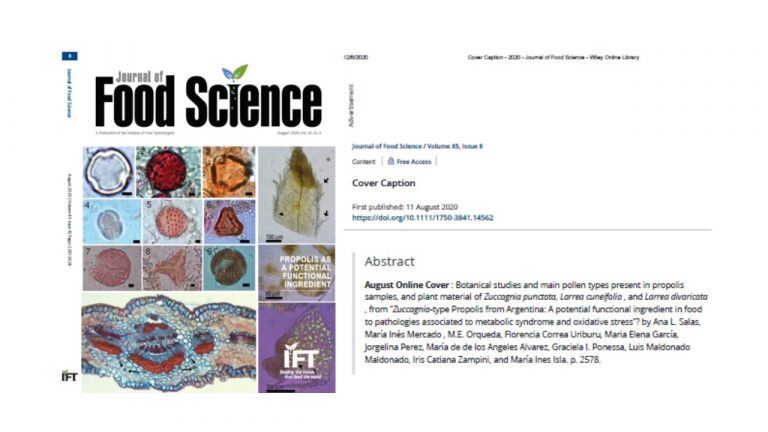 Tapa de la Revista Journal of Food Science | INBIOFIV